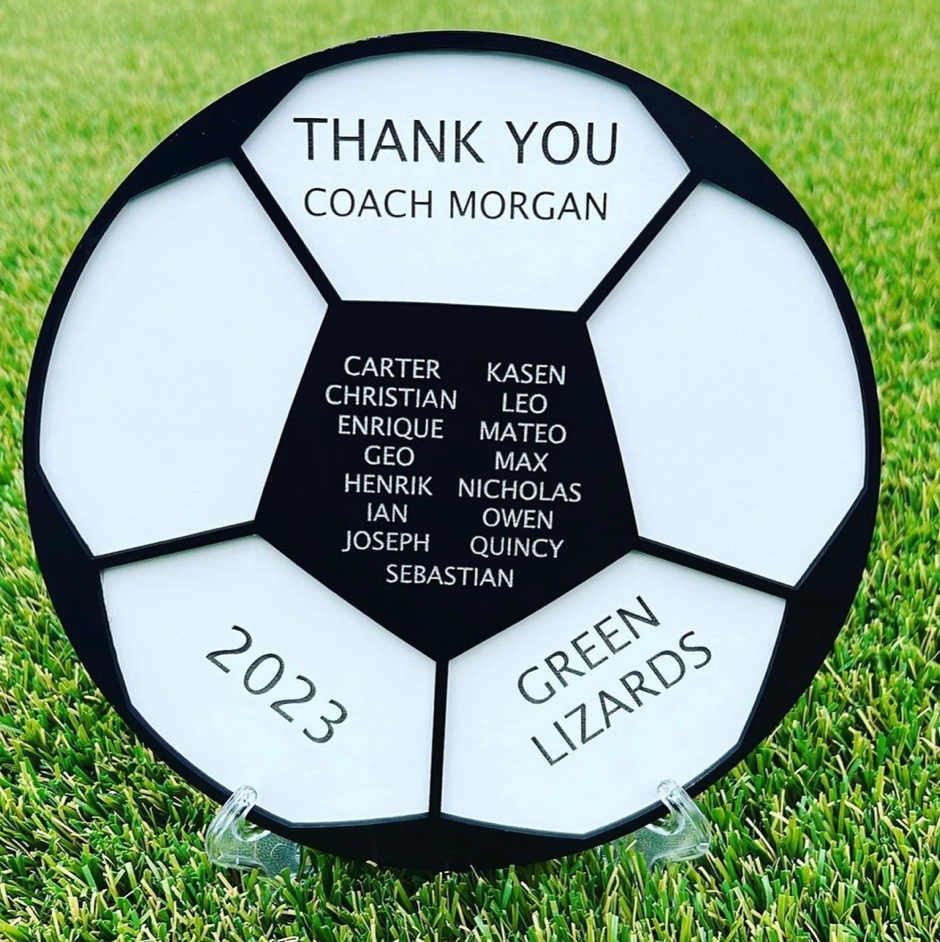 Soccer Coach Thank You Plaque – Hometown Design & Merch